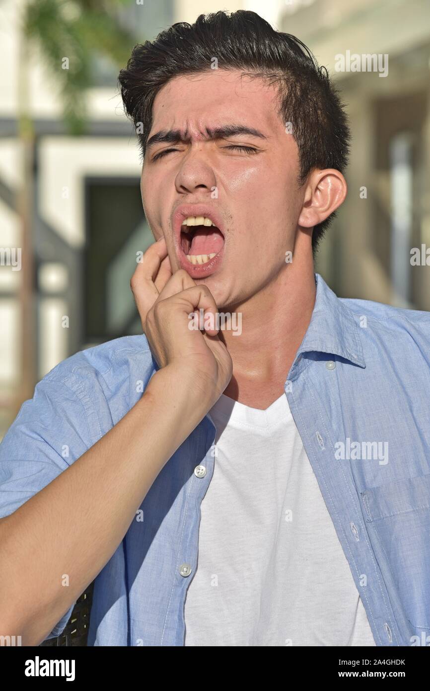 Male With Toothache Stock Photo - Alamy