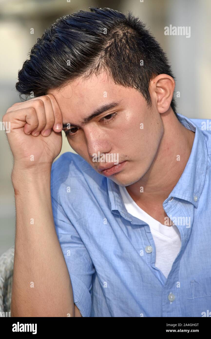 Male And Loneliness Stock Photo - Alamy