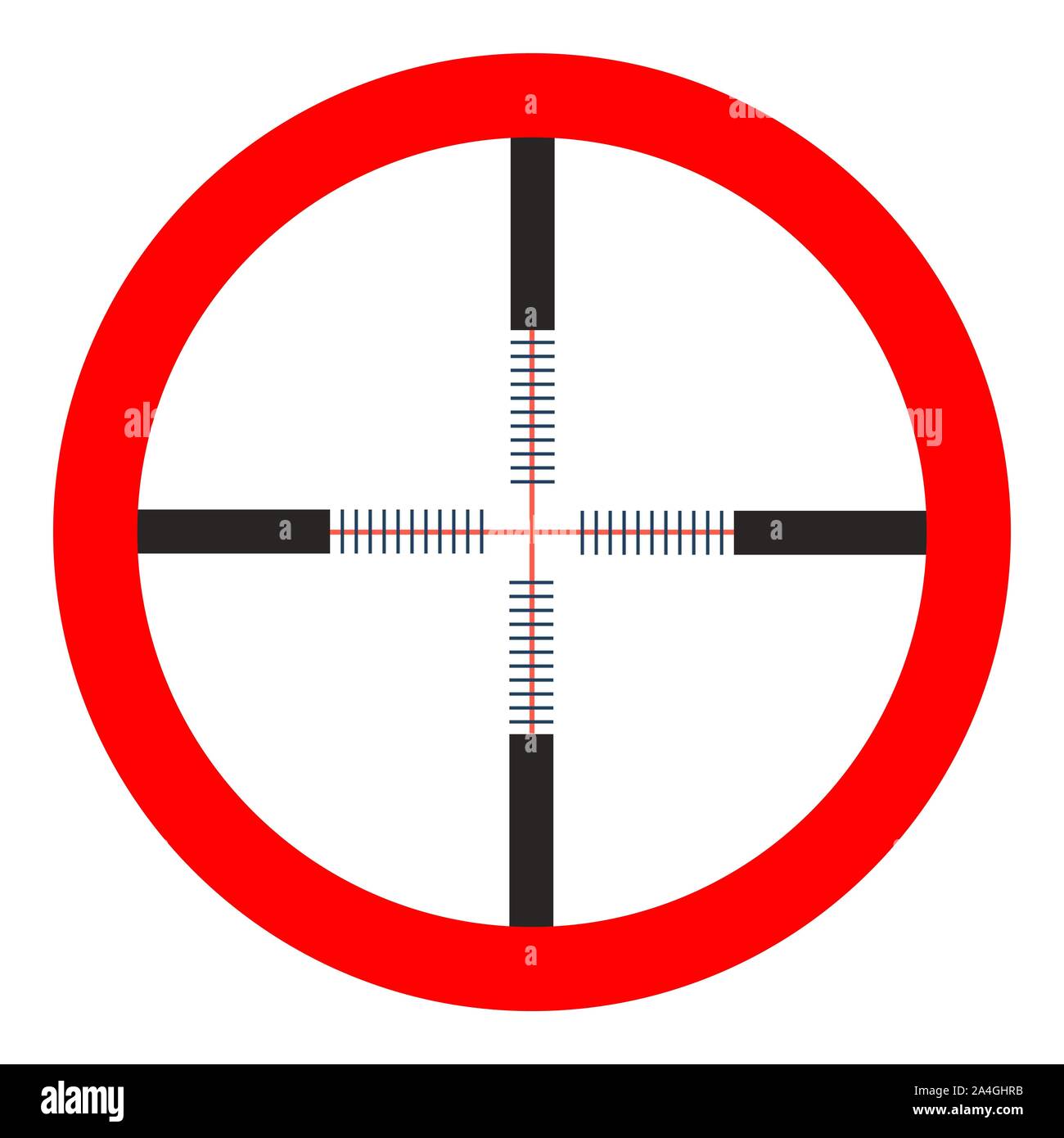 crosshairs icon - vector target aim, sniper symbol - weapon ...