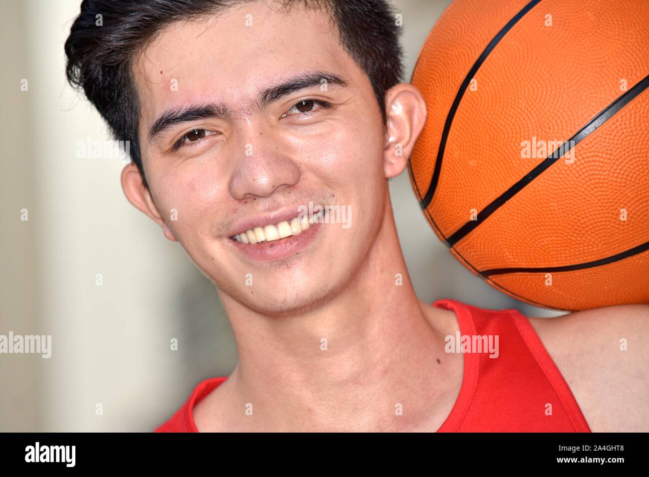 Smiling Filipino Male Basketball Player Stock Photo - Alamy