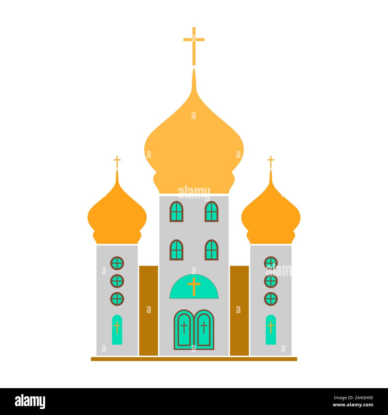 vector church building illustration. church architecture icon Stock ...