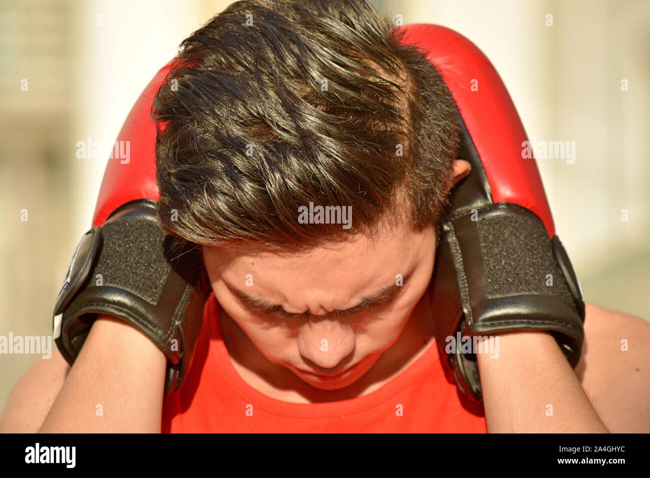 Boxer And Sadness Stock Photo - Alamy