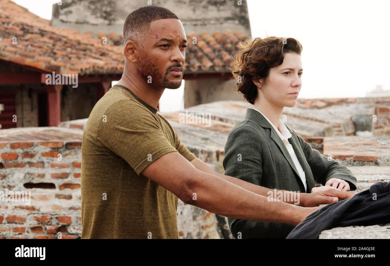 GEMINI MAN, from left: Will Smith, Mary Elizabeth Winstead, 2019. ph ...