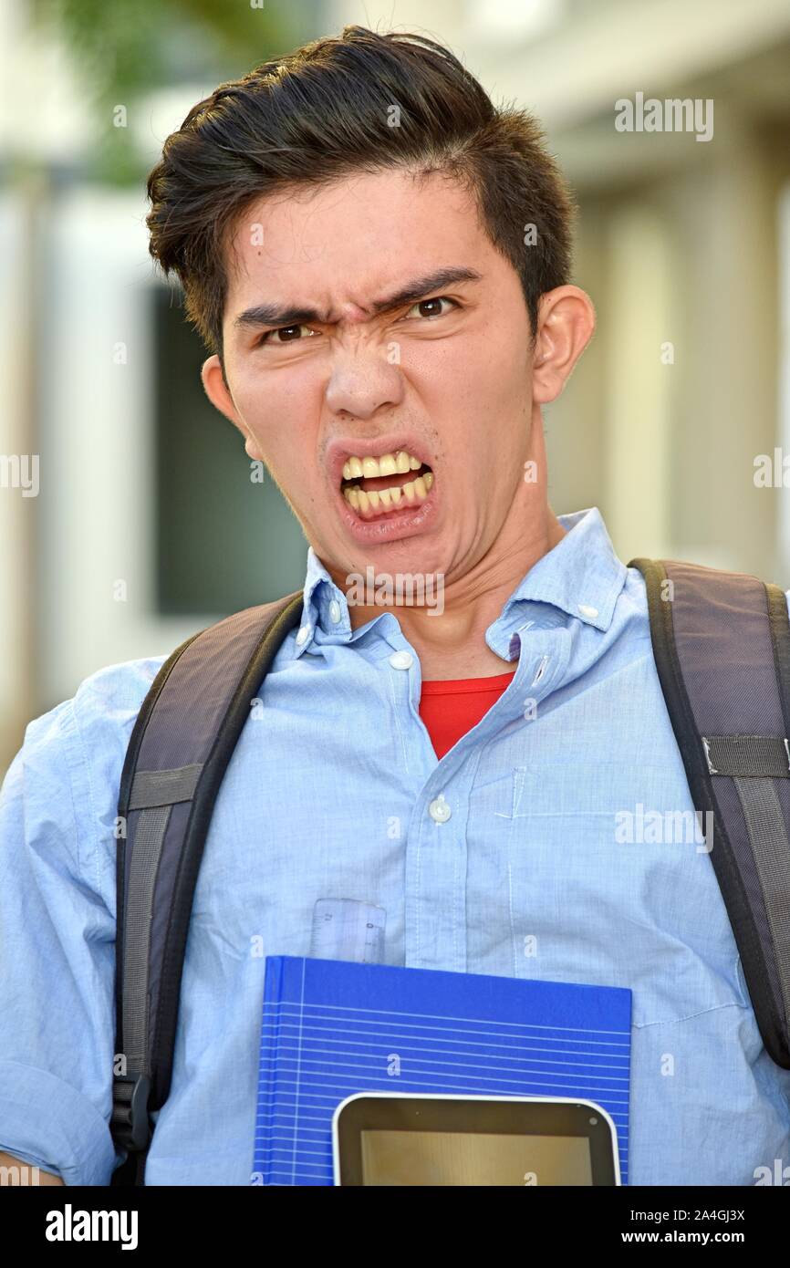 Distraught male student hi-res stock photography and images - Alamy