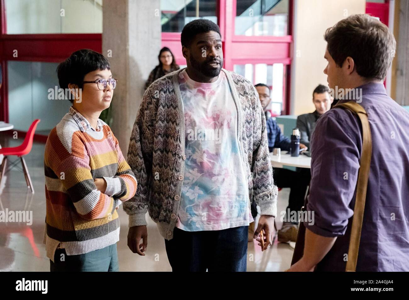 JEXI, from left: Charlyne Yi, Ron Funches, Adam Devine, 2019. ph: David ...