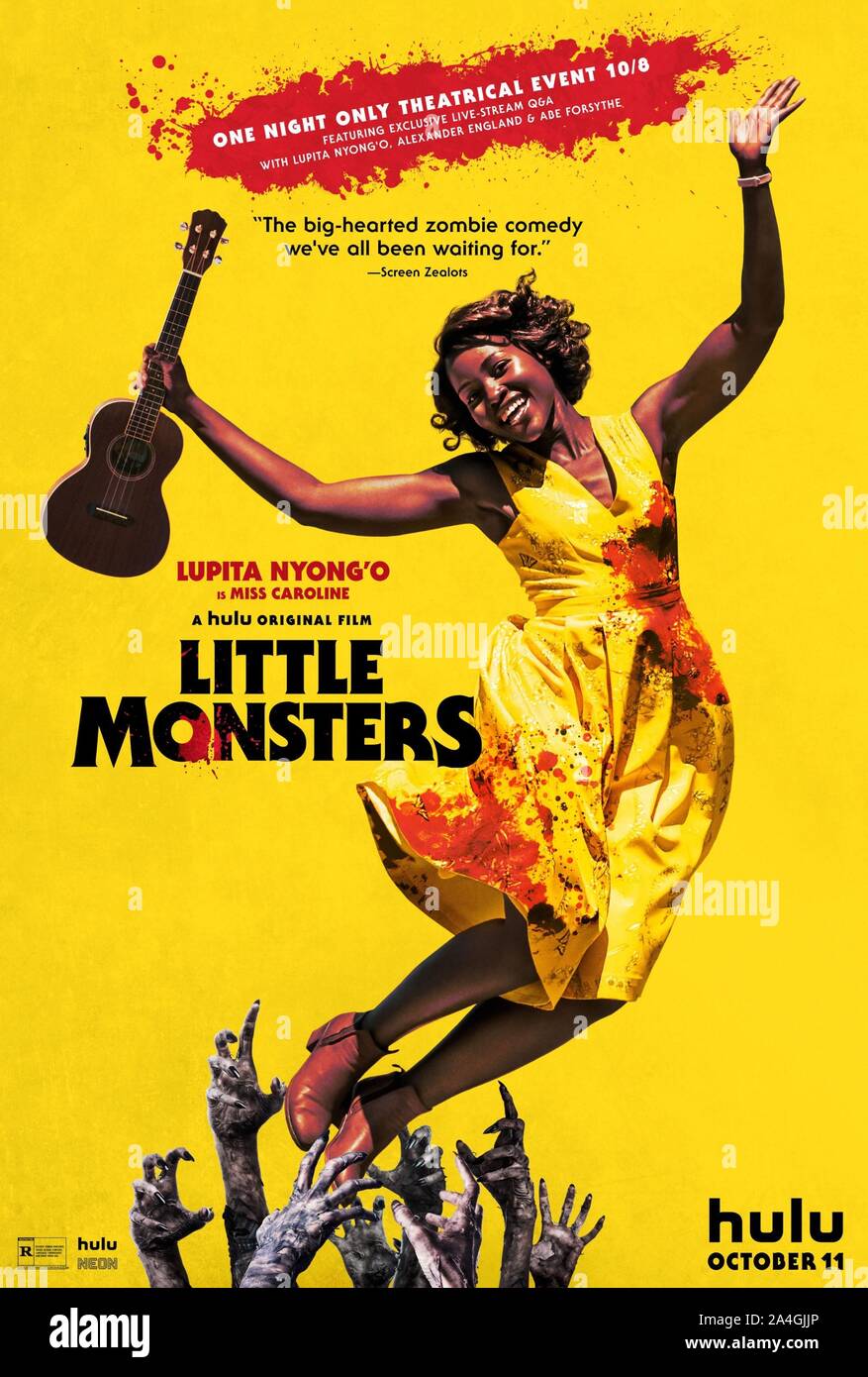 LITTLE MONSTERS, US poster, Lupita Nyong o, 2019. © Hulu / Neon ...