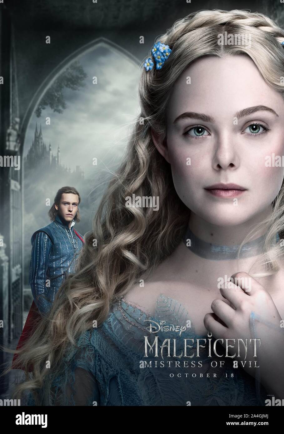 MALEFICENT: MISTRESS OF EVIL, US poster, from left: Harris Dickinson as ...