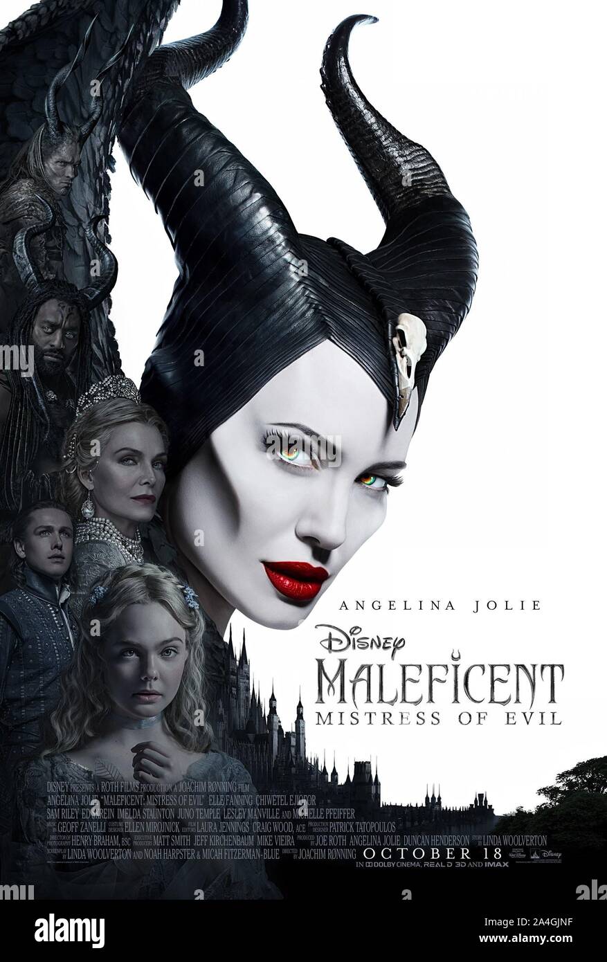MALEFICENT: MISTRESS OF EVIL, US poster, left from top: Ed Skrein as ...
