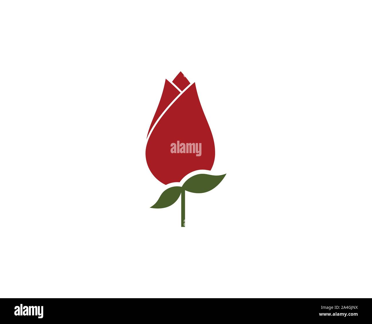 Rose flower Logo Template vector icon illustration Stock Vector Image ...