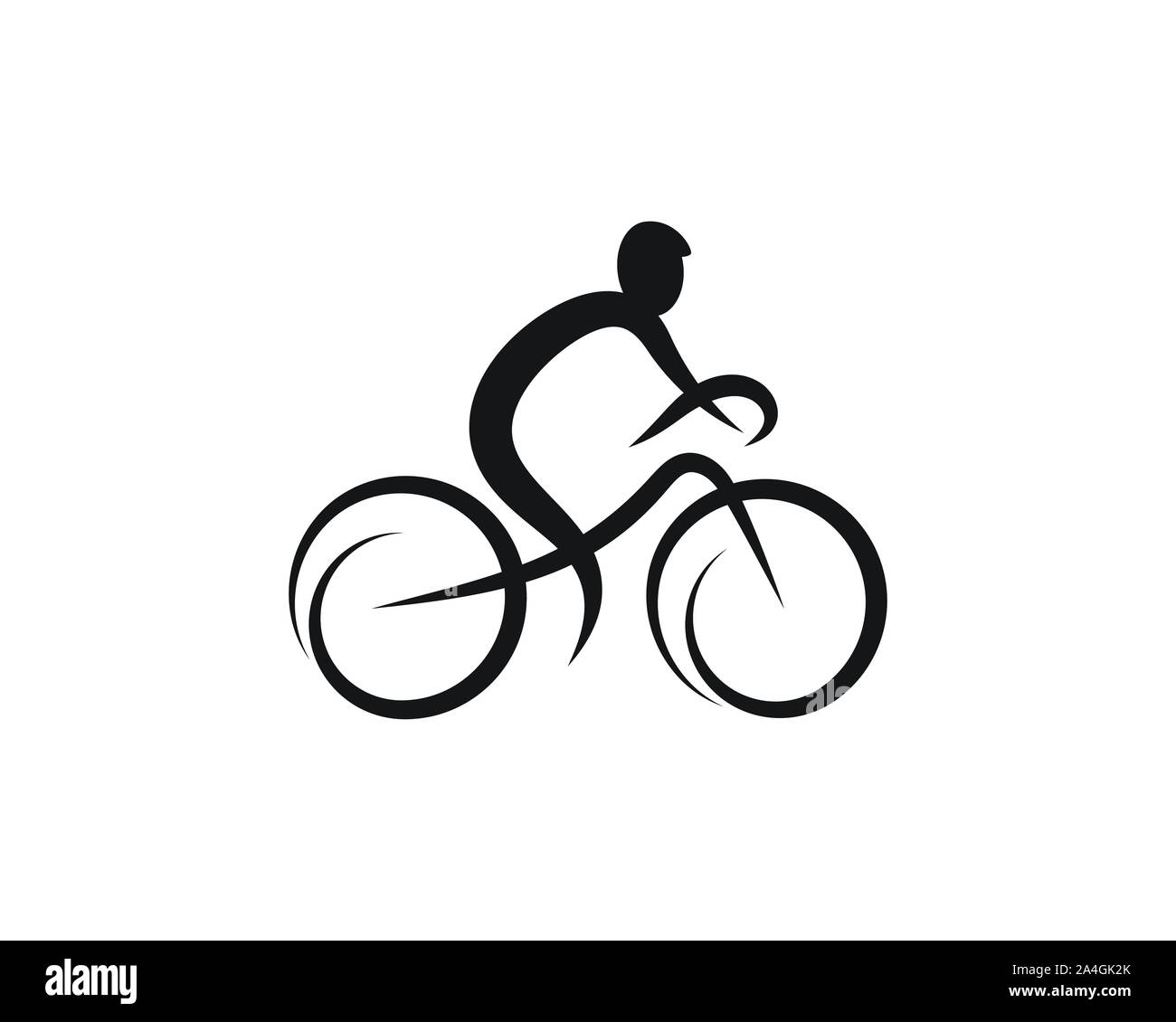 Bike logo icon design template vector illustration Stock Vector Image ...