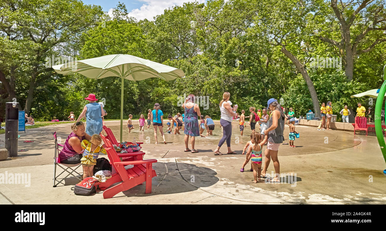 High Park waterplay area Stock Photo - Alamy