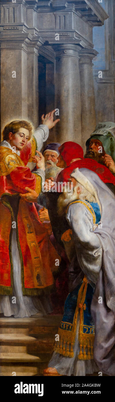 "Preaching of Saint Stephen" by By Peter Paul Rubens (1577-1640). Museum of Fine Art in ...