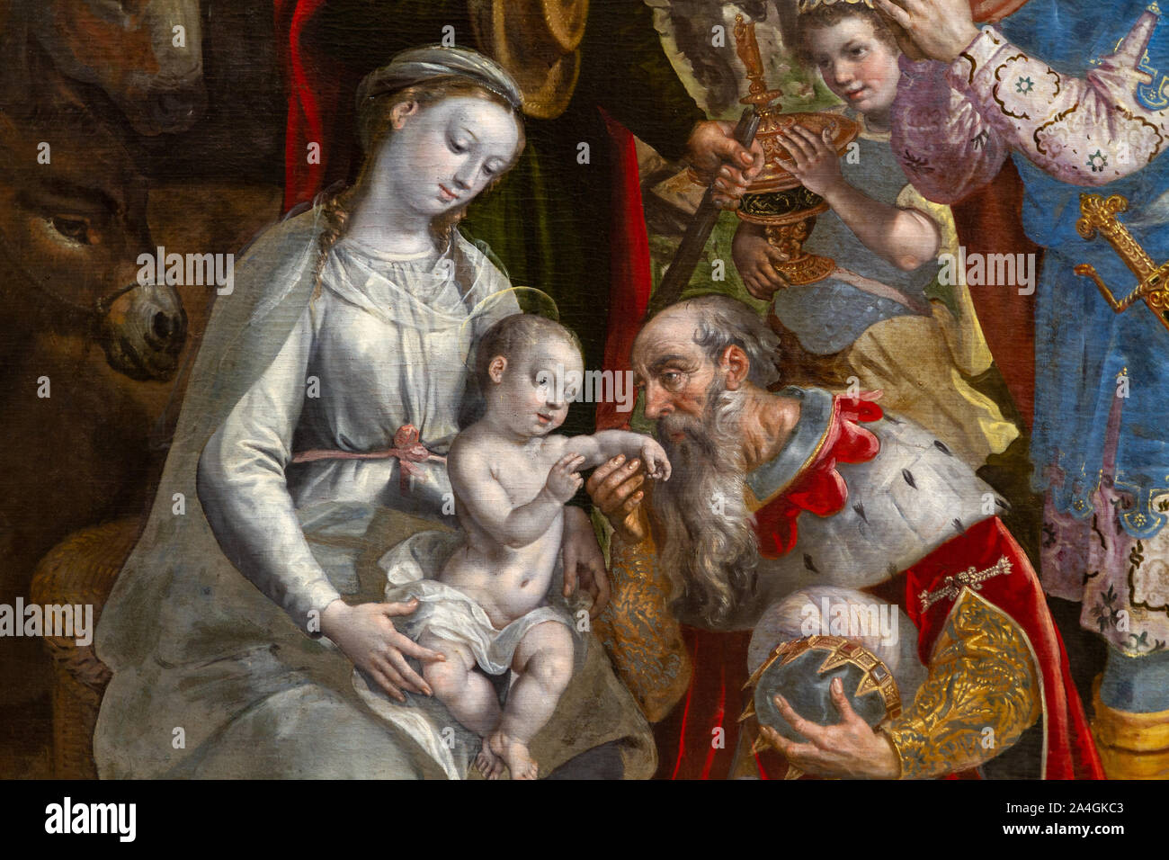"Adoration of the Magi" by Maerten de Vos (1532-1603). Museum of Fine Arts in Valenciennes ...