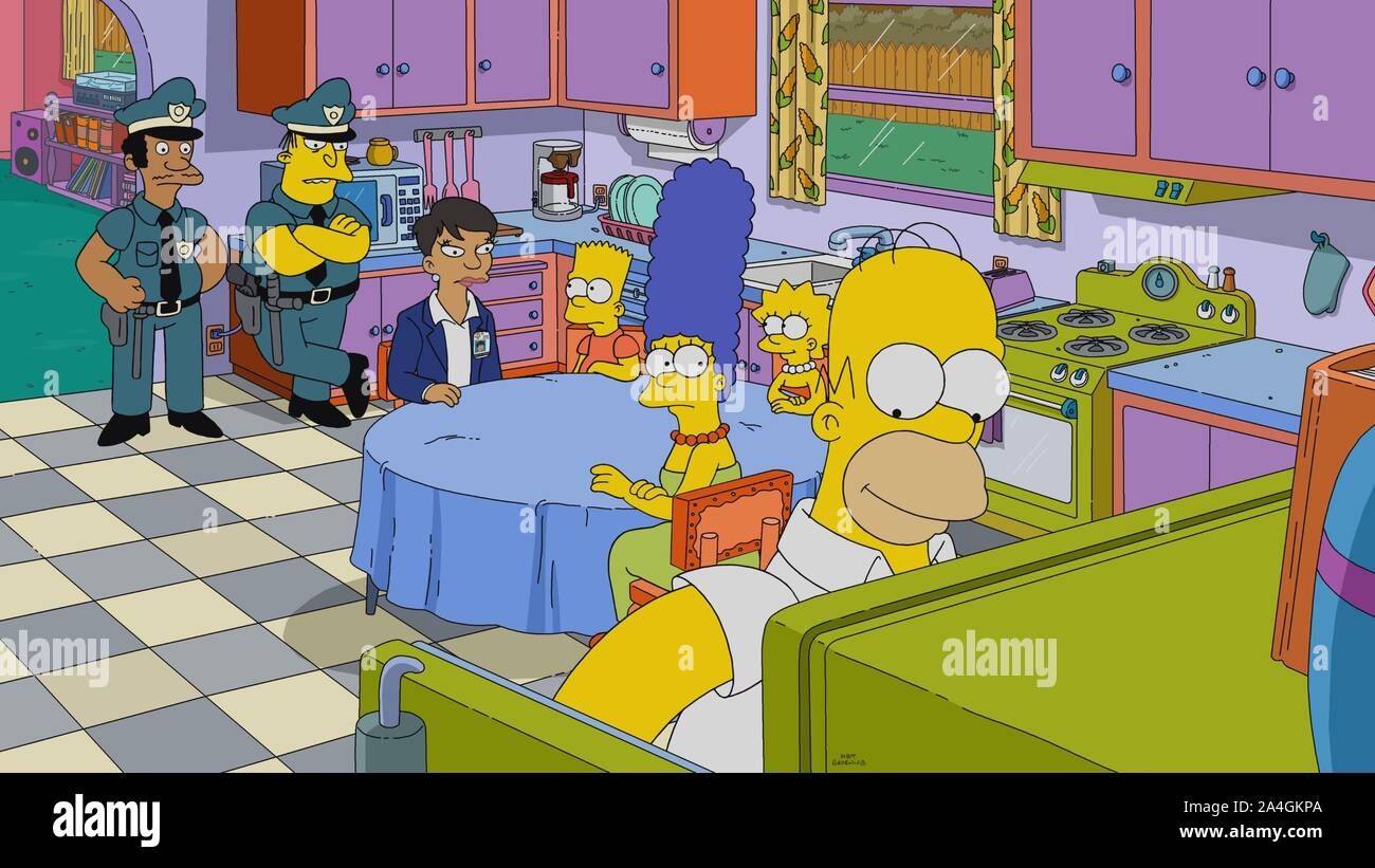 THE SIMPSONS, from front, going back: Homer Simpson (voice Dan ...