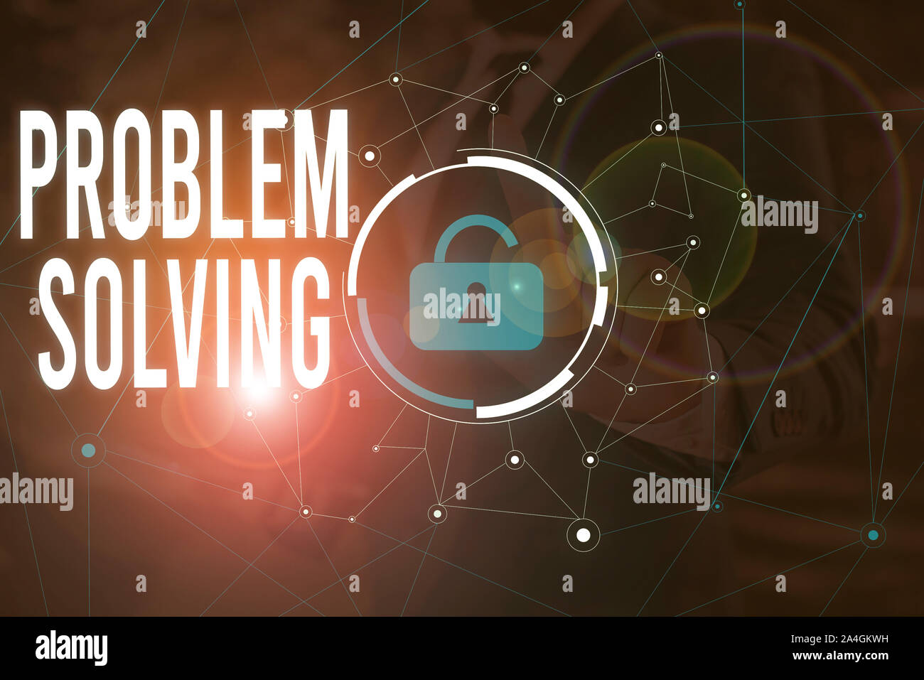 Writing note showing Problem Solving. Business concept for process of finding solutions to ...