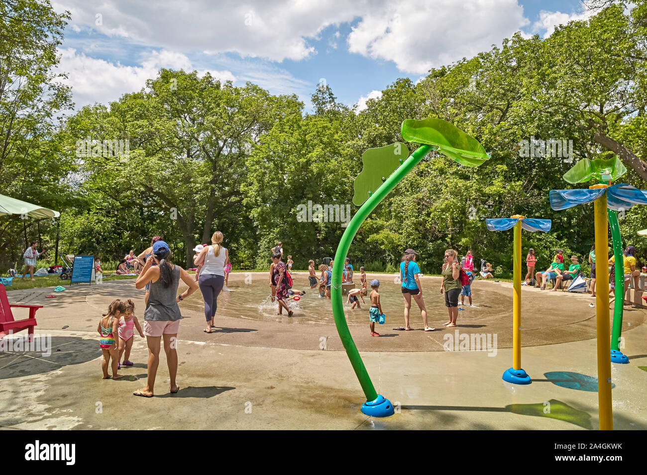 High Park waterplay area Stock Photo - Alamy