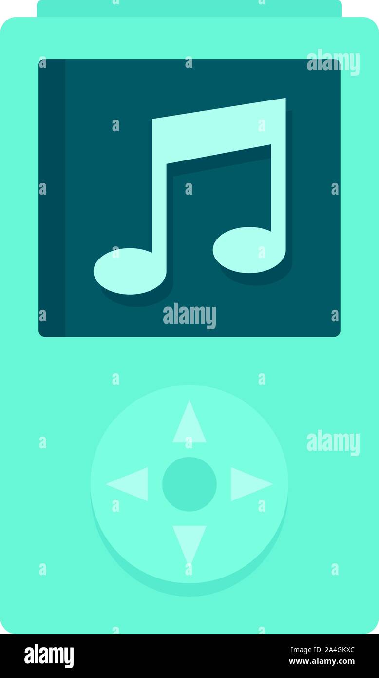 Modern music player icon. Flat illustration of modern music player vector icon for web design ...