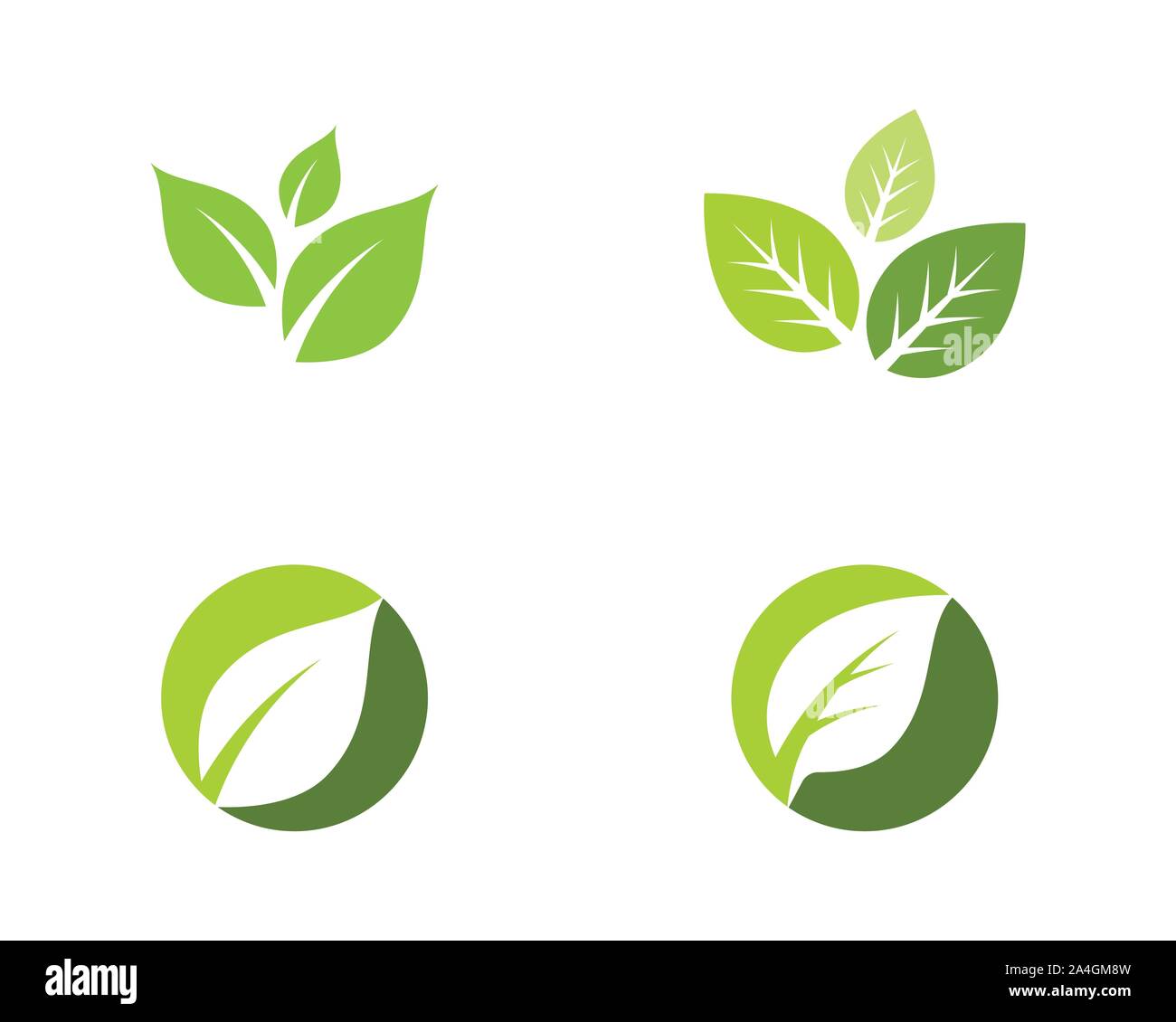 Tree Leaf Vector icon Illustration design template Stock Vector Image ...