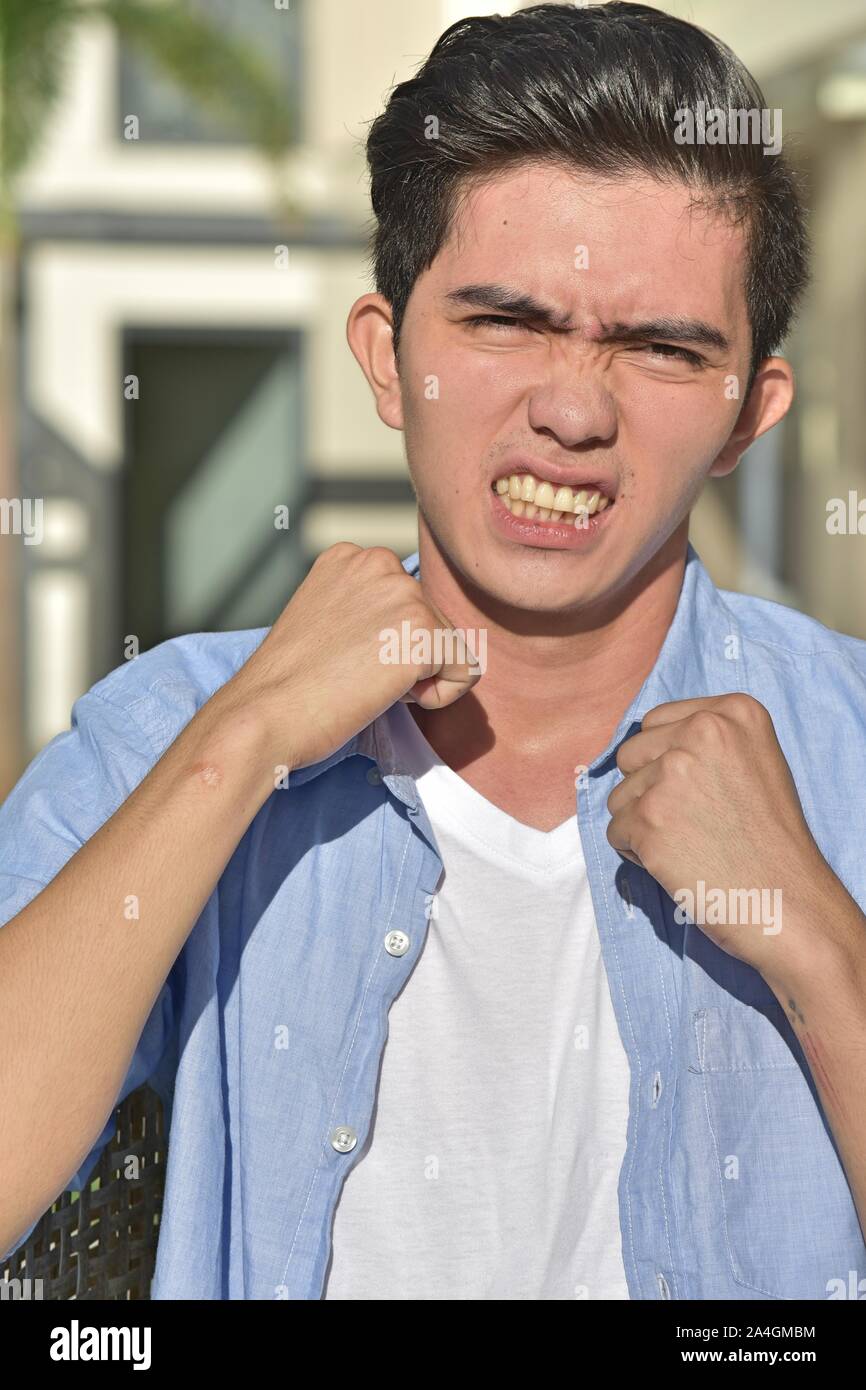 An Adult Male And Anger Stock Photo - Alamy