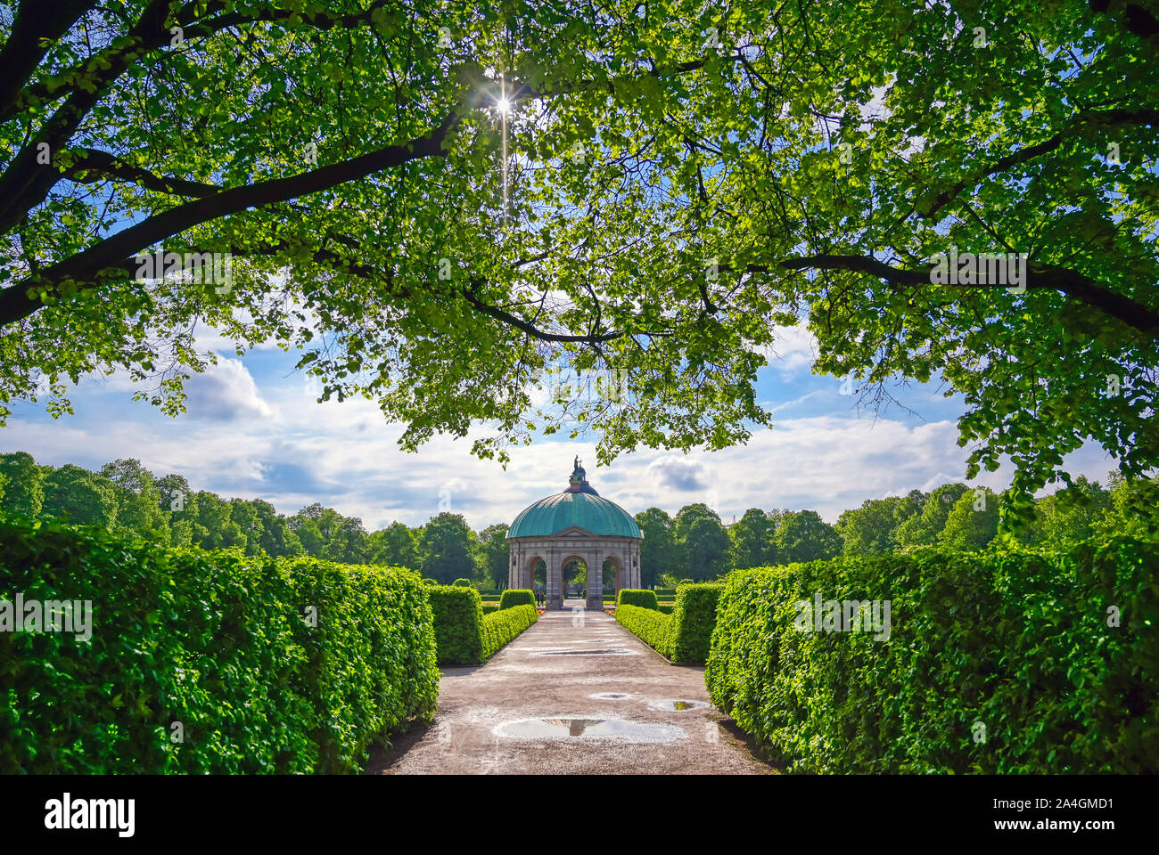 The Hofgarten is a garden in the center of Munich, Bavaria, Germany ...