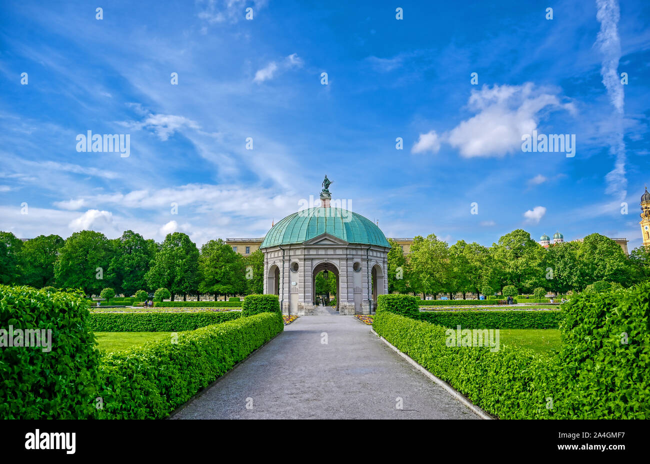 The Hofgarten is a garden in the center of Munich, Bavaria, Germany ...