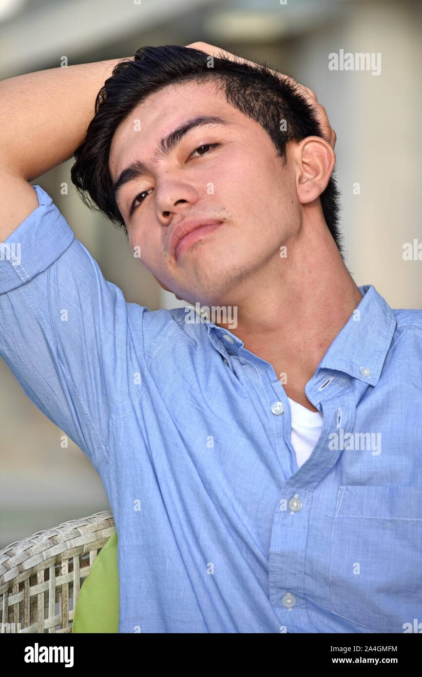 Posing Male Person Stock Photo - Alamy