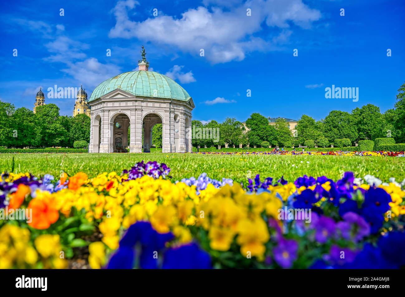 The Hofgarten is a garden in the center of Munich, Bavaria, Germany ...