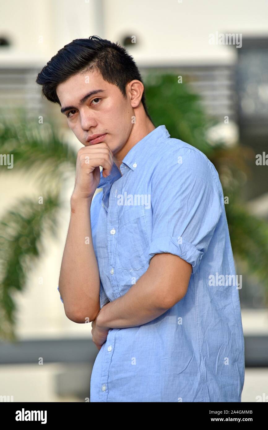 Handsome Filipino Male Decision Making Stock Photo - Alamy