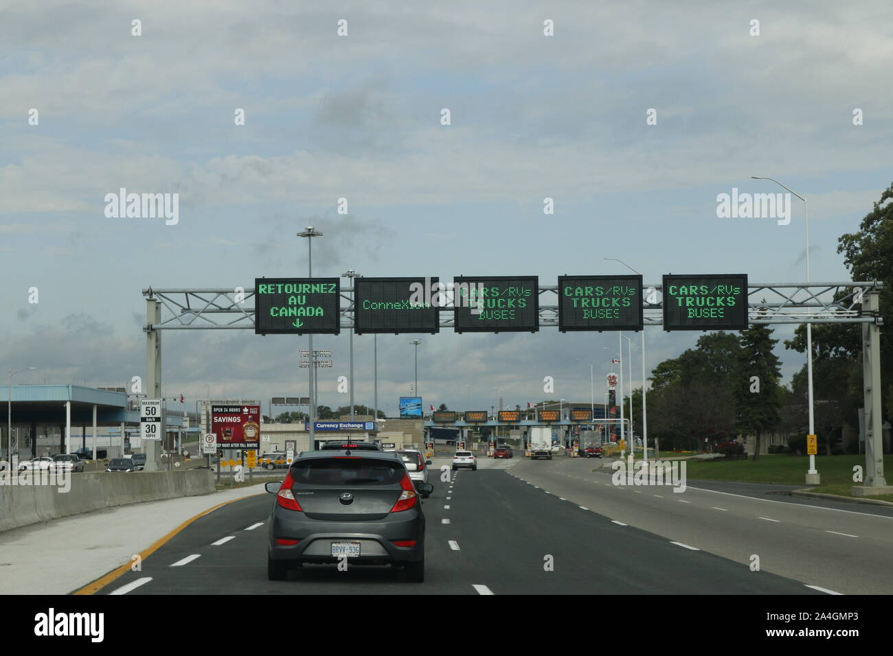 October 06 2019: Sarnia Canada/Port Huron US border: Editorial photo of ...