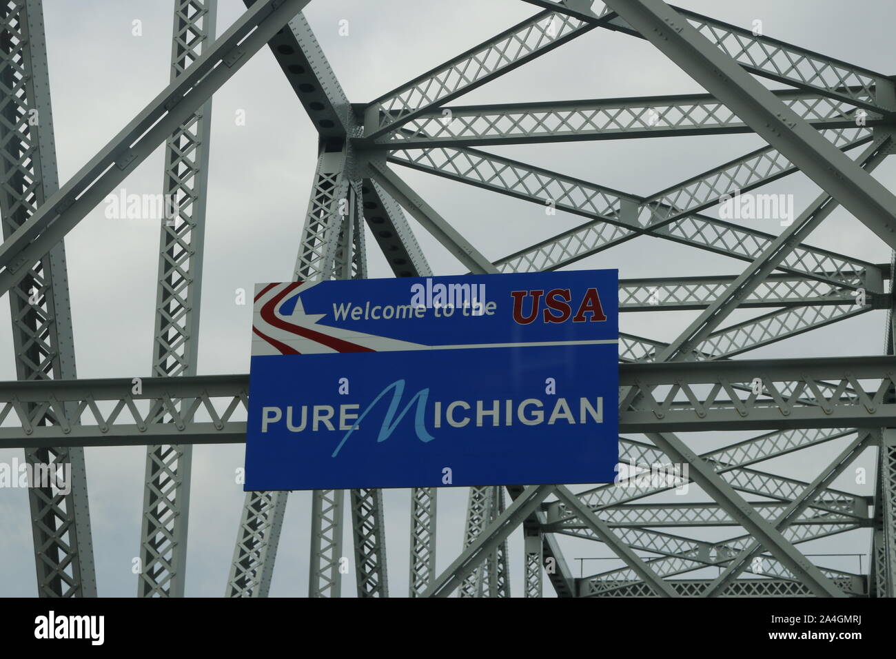 Welcome michigan state concept hi-res stock photography and images - Alamy