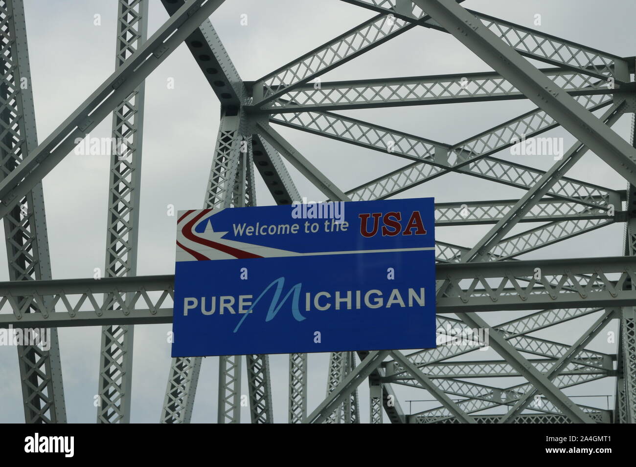 Port Huron USA, October 6 2019: Editorial photo of a Welcome to Pure ...