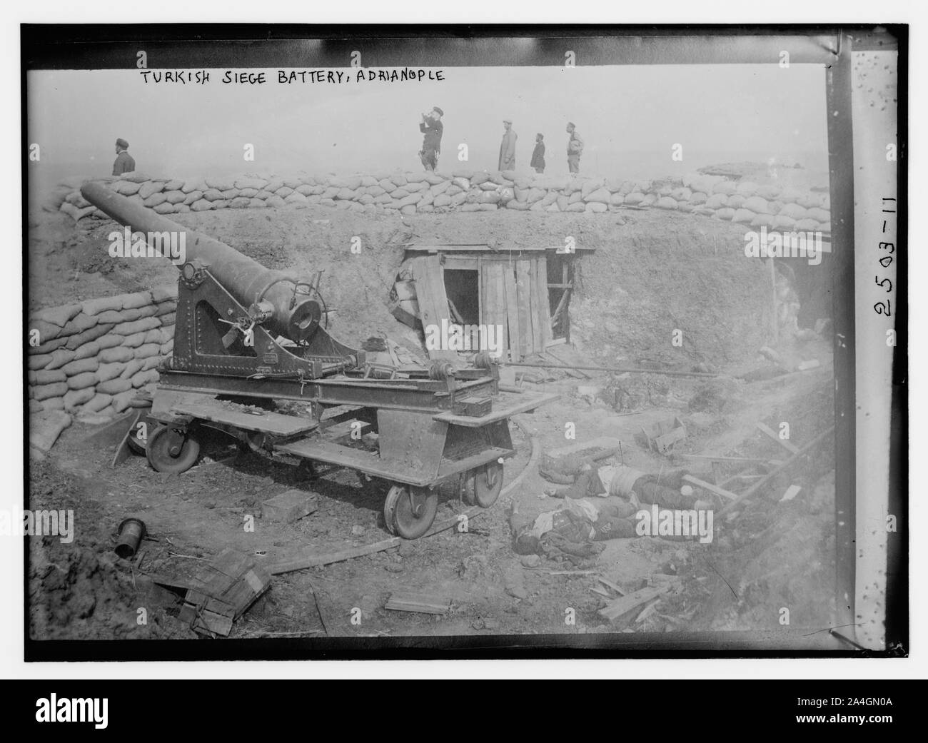 Turkish siege battery, Adrianople Stock Photo - Alamy