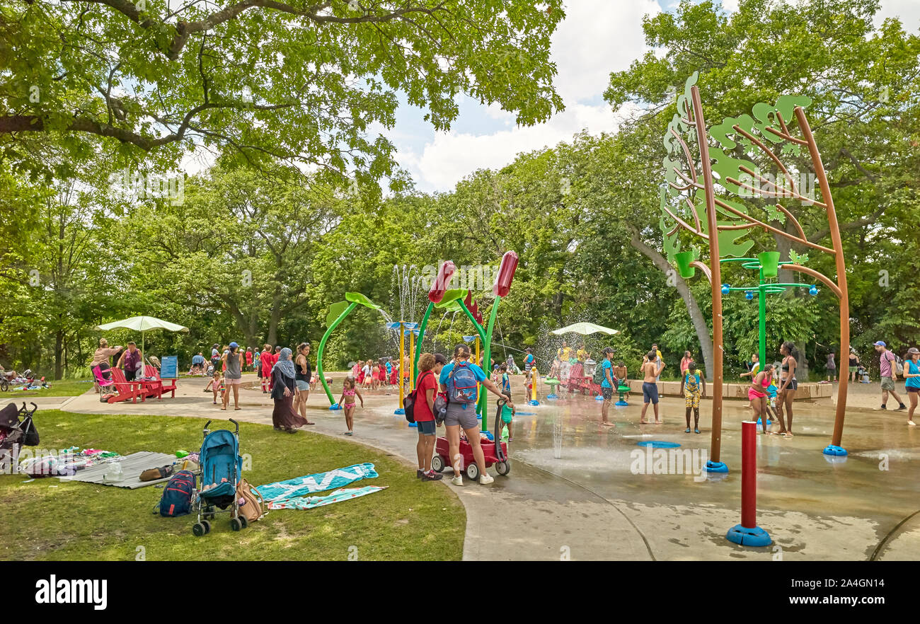 High Park waterplay area Stock Photo - Alamy