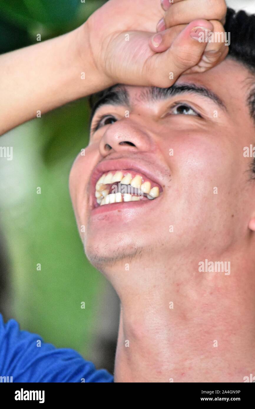 Filipino Male And Laughter Stock Photo - Alamy