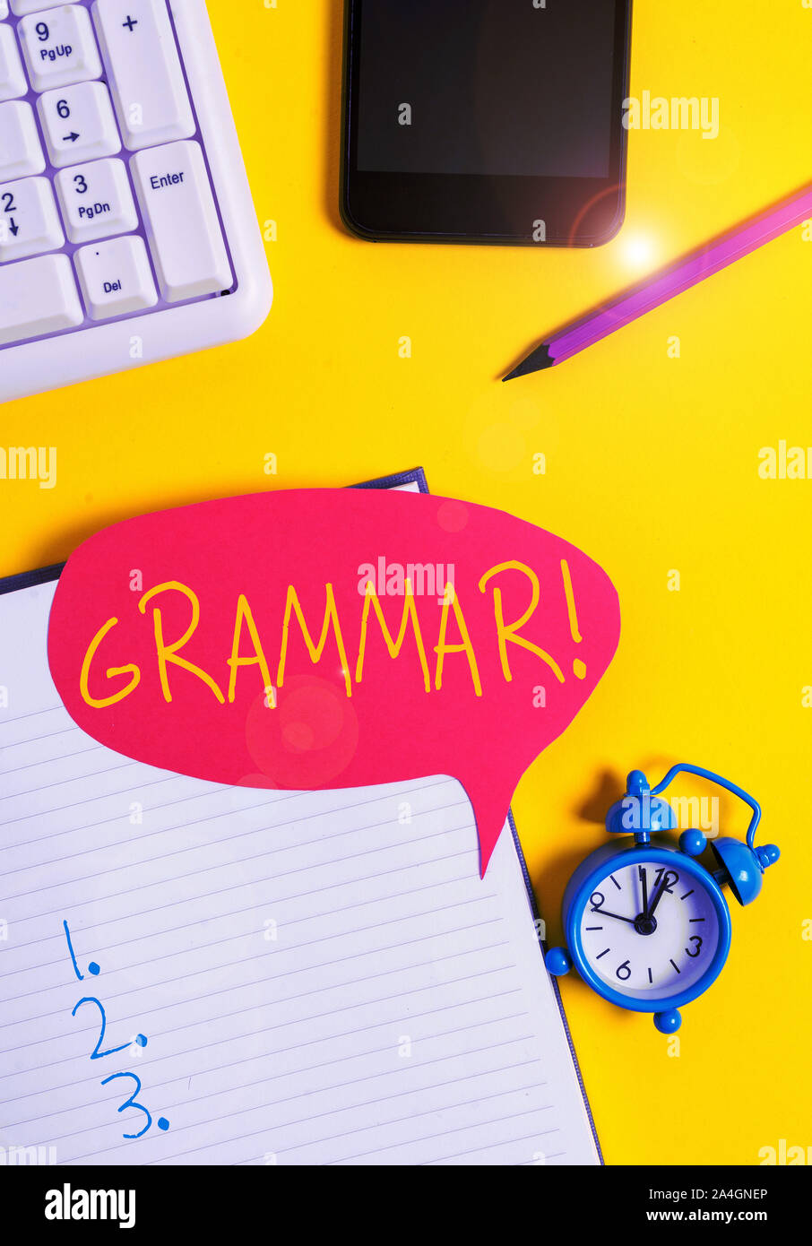 Text sign showing Grammar. Business photo showcasing whole system ...