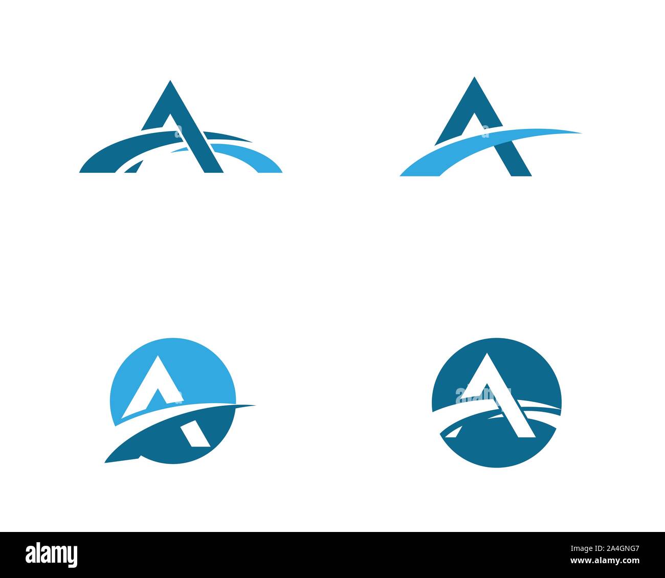 A Letter Bridge icon vector illustration Logo template design Stock ...