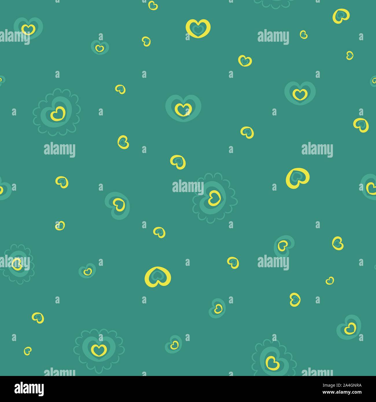 Teal heart pattern hi-res stock photography and images - Alamy