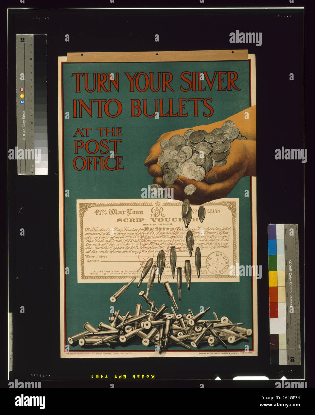 Turn your silver into bullets at the post office Stock Photo - Alamy