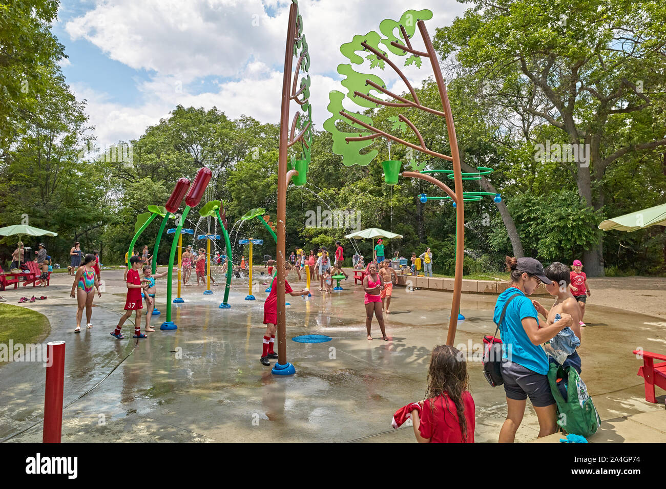 High Park waterplay area Stock Photo - Alamy