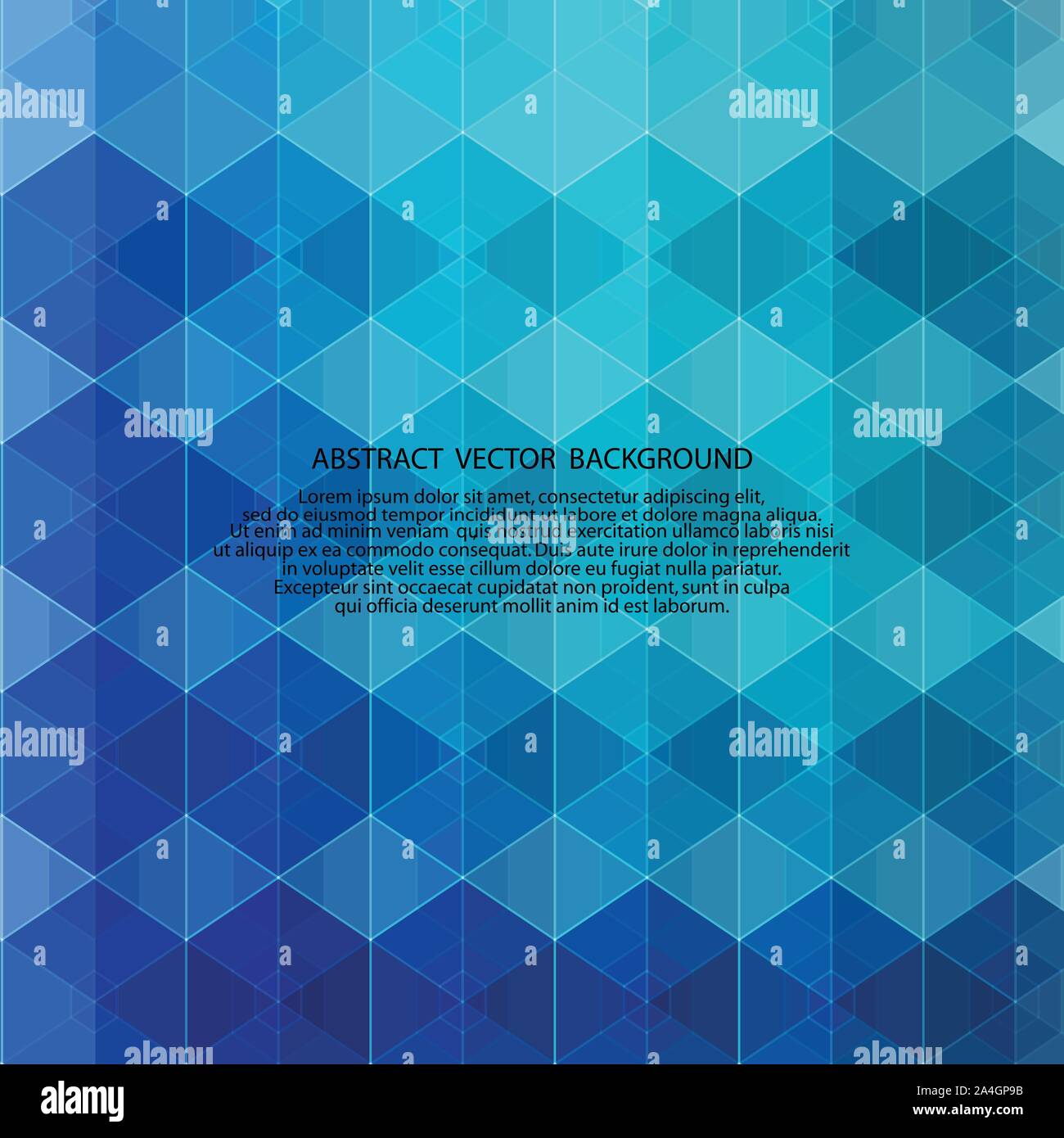 blue hexagons. layout for advertising. vector image. Abstract template ...