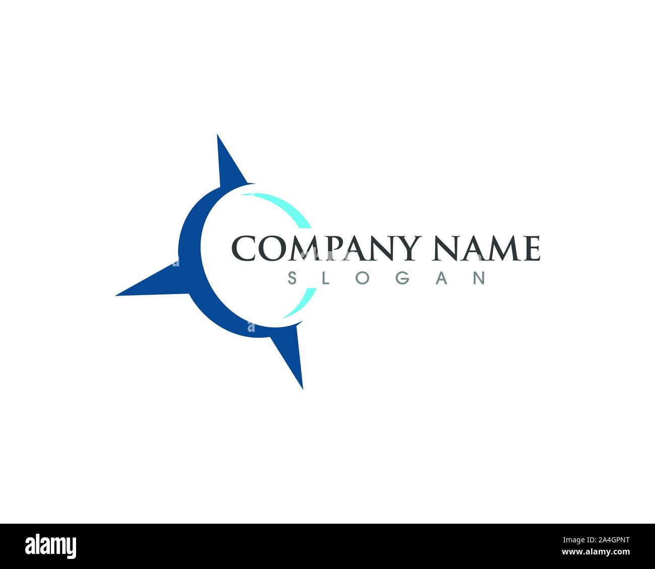 World compass logo design hi-res stock photography and images - Alamy
