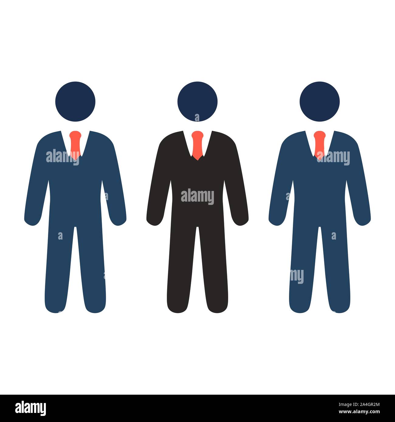 communication icon - group of people, leadership concept Stock Vector ...