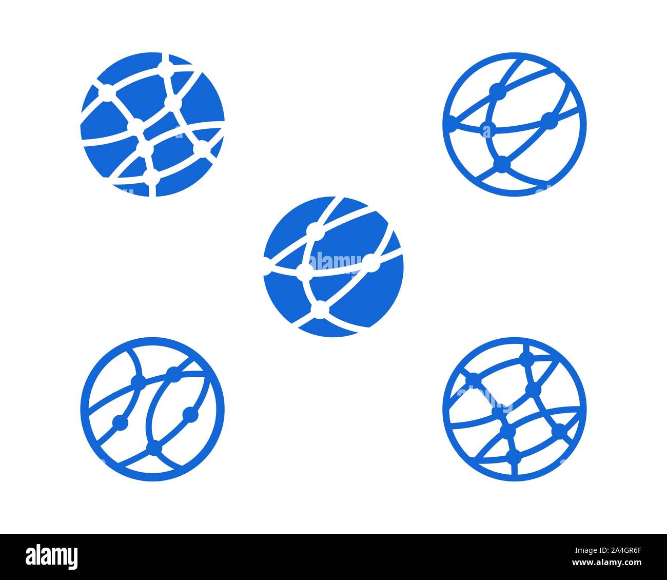 Globe social media network Stock Vector Images - Alamy