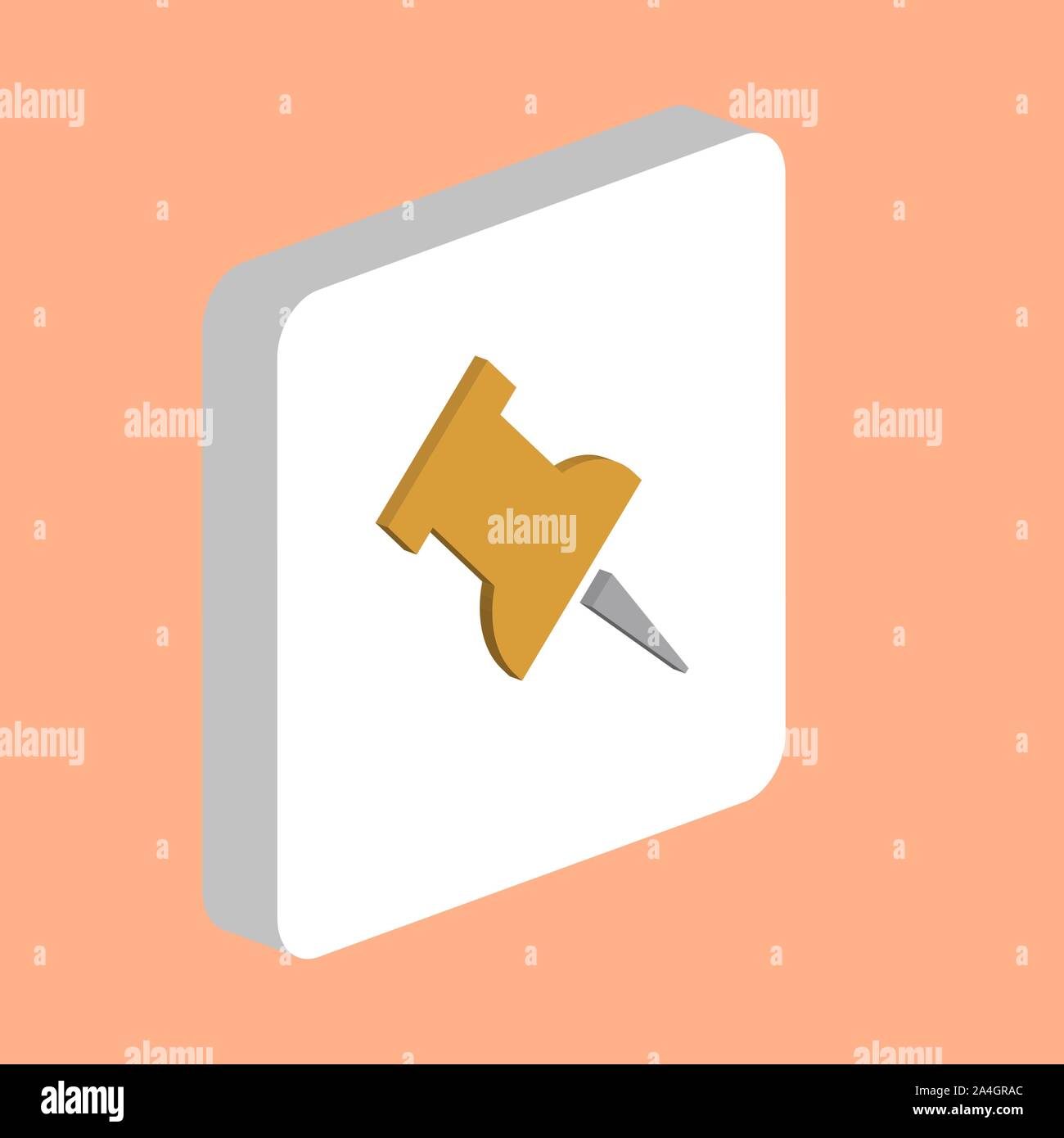 Push pin on map Stock Vector Images - Alamy