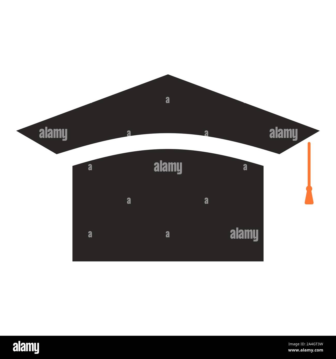 vector graduation cap - education icon, academic university hat ...