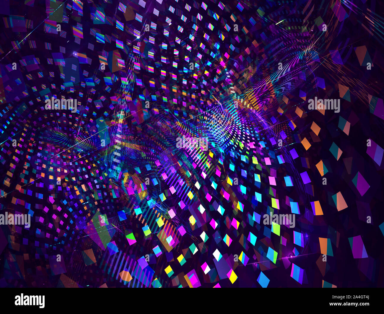 Abstract neon glowing spots - digitally generated 3d illustration Stock ...