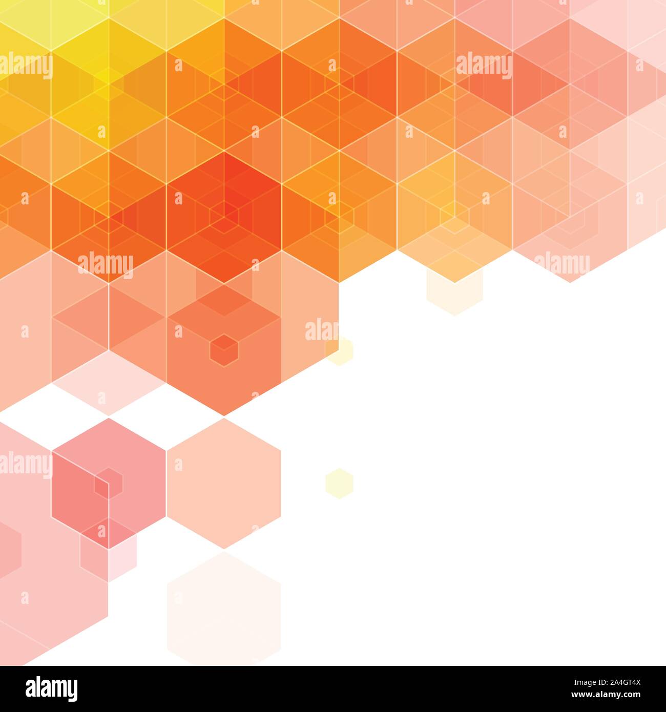 orange hexagon. polygonal style. layout for advertising. vector ...