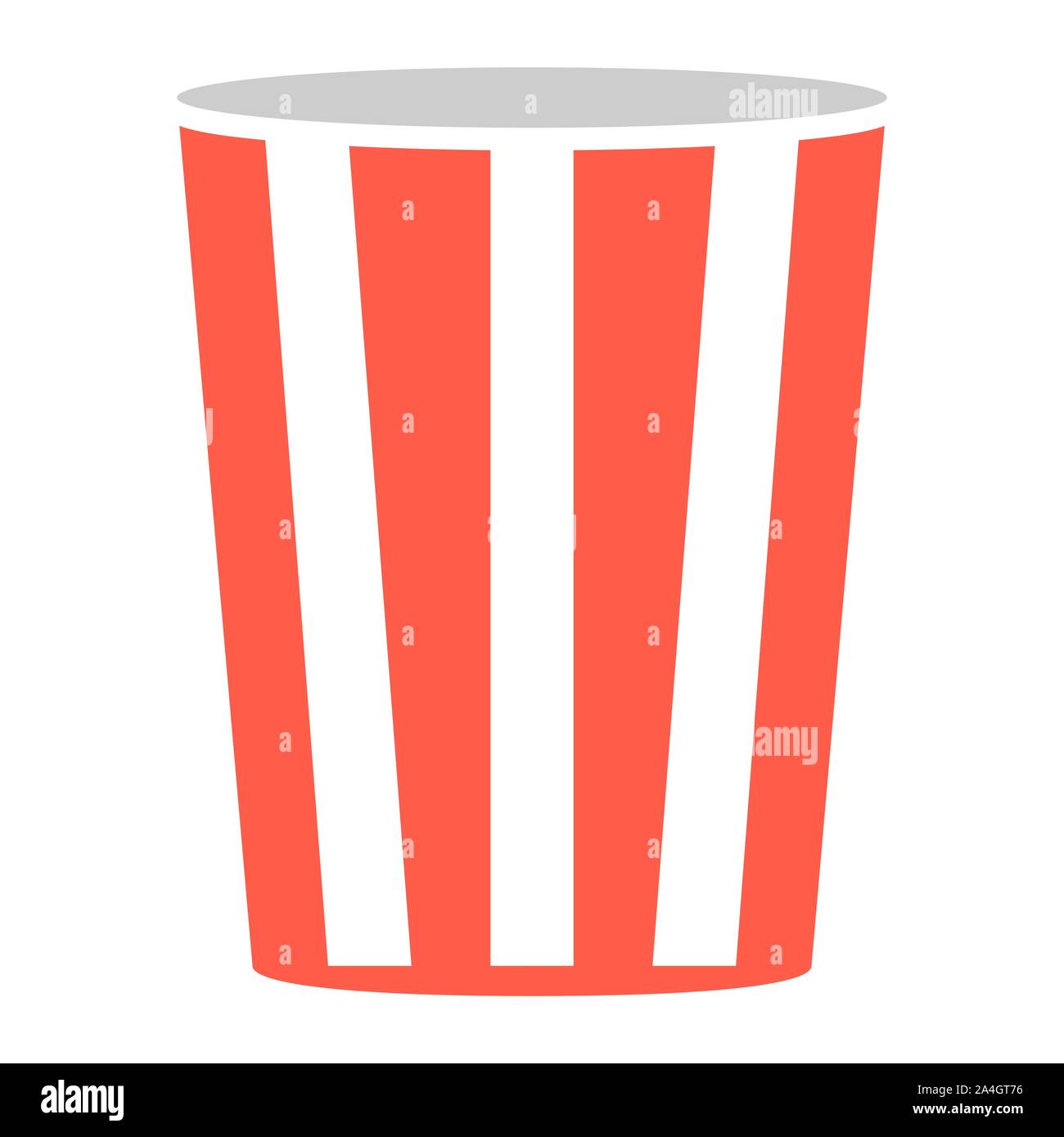 vector pop corn, popcorn box illustration isolated Stock Vector Image ...