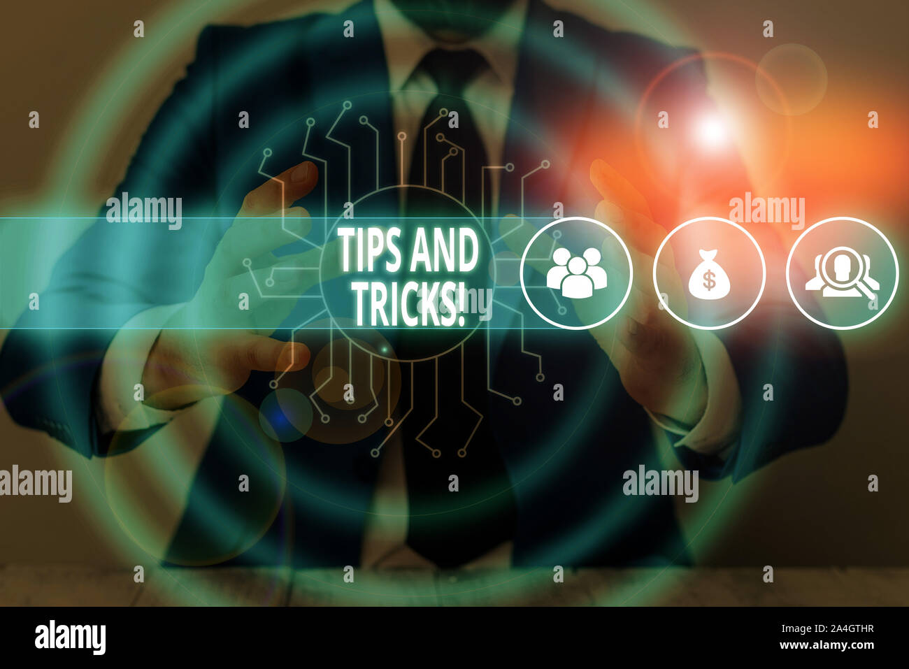 Text sign showing Tips And Tricks. Business photo text means piece ...