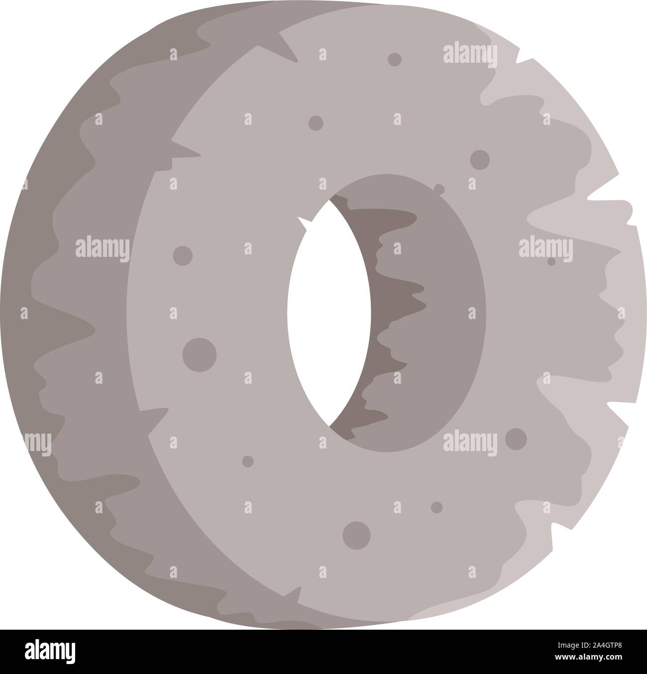 Stone age wheel icon. Flat illustration of stone age wheel vector icon ...